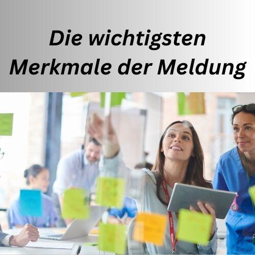 Die wichtigsten Merkmale der Meldung